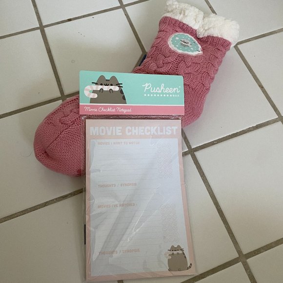 Pusheen | Accessories | Nwt Pusheen Box Movie Checklist Notepad | Poshmark